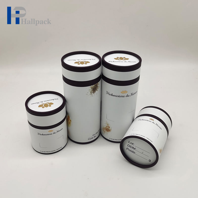 Bio-degradable Food Grade Cardboard Cylinder Box Spice Paper Tube ...