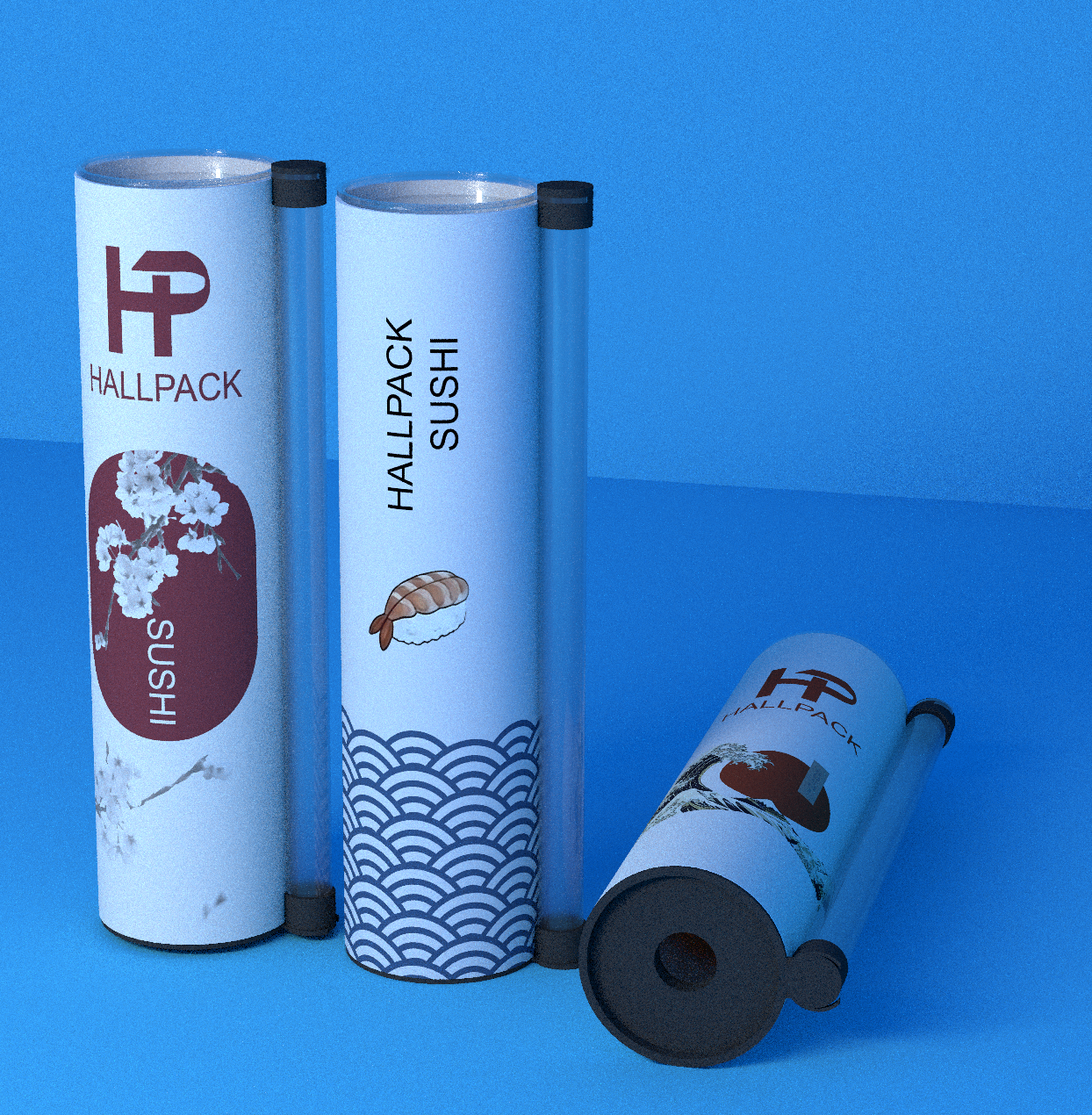 Biodegradable Food Grade Paper Can Manufacturers Sushi Push Pop Box ...