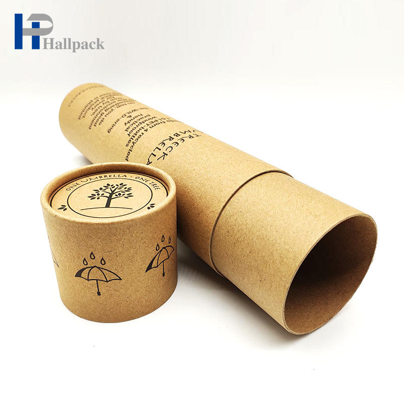 Cylinder Paper Tube Gold Kraft Paper Squeeze Tube Underwear Paper Tubes